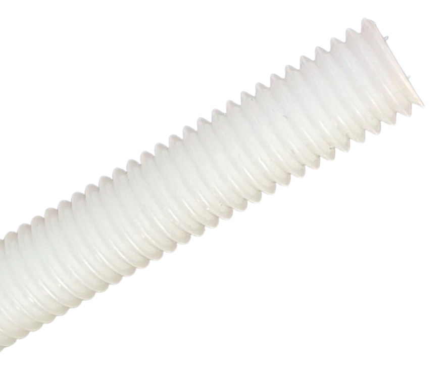 Connect ACR Supplies Ltd | Threaded Rod M10x1m Nylon 6.6 Natural