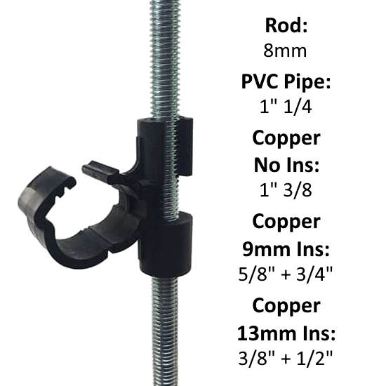 Connect ACR Supplies Ltd | DivTec RPC M8 Stud Clip 35mm (For 1.1/4" Wastepipe)